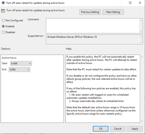 Delaying or Disabling Automatic Reboots in Windows Server 2016 and 2019 ...